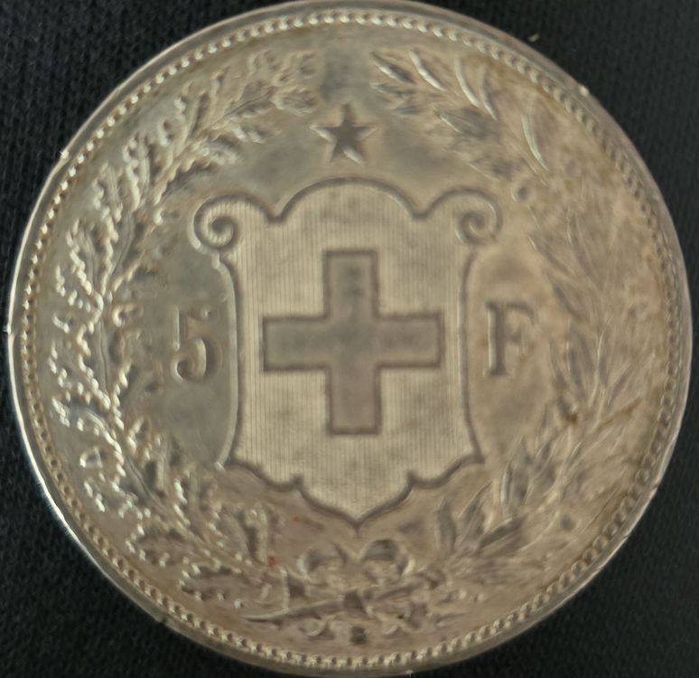 Silbermünze 5 Franken 1909, Helvetia stehend (Gebraucht) in Wünnewil für CHF 141 – mit Lieferung ...