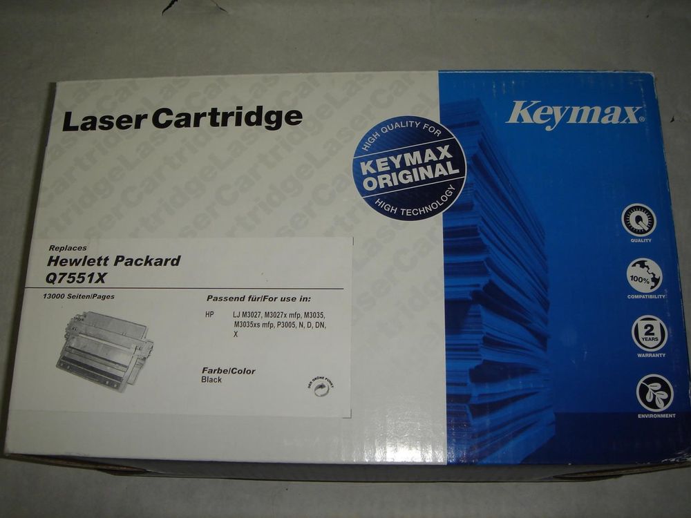 Refill-Toner zu HP 51X Q7551X (Keymax) (Neu und originalverpackt) in ...