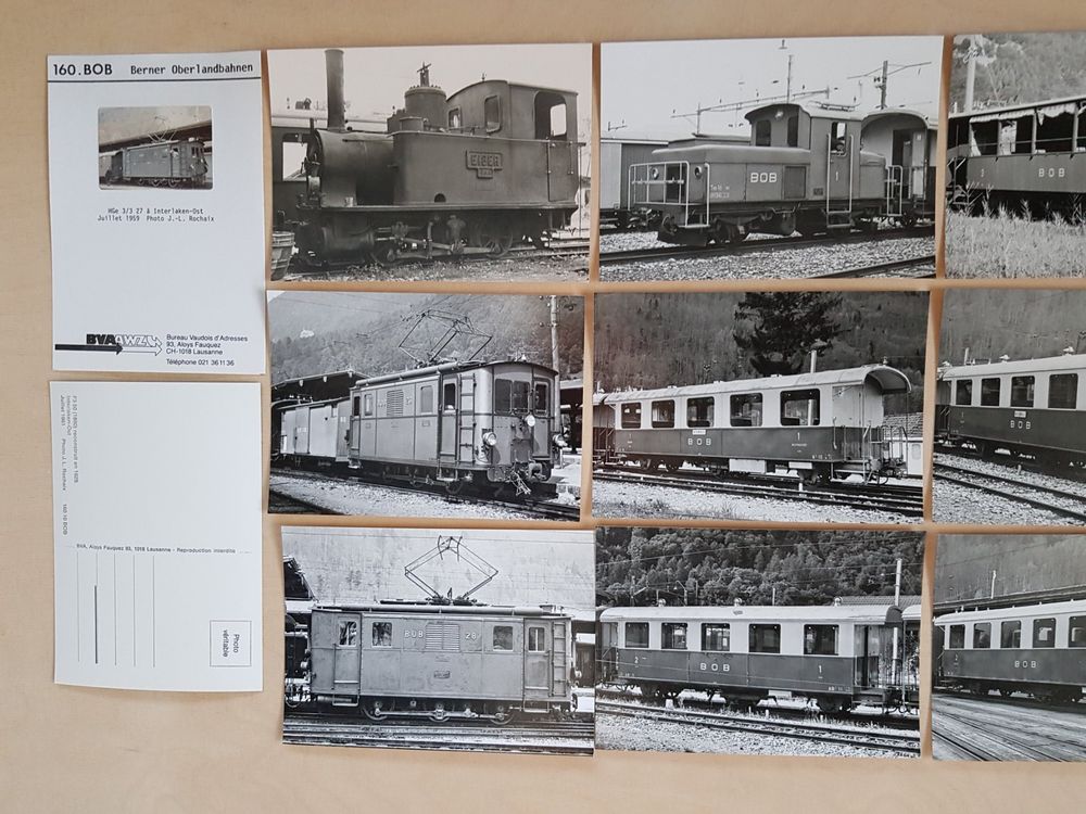 160. BOB Berner Oberlandbahnen - BVA Lausanne - AK-Serie (Gebraucht) in ...
