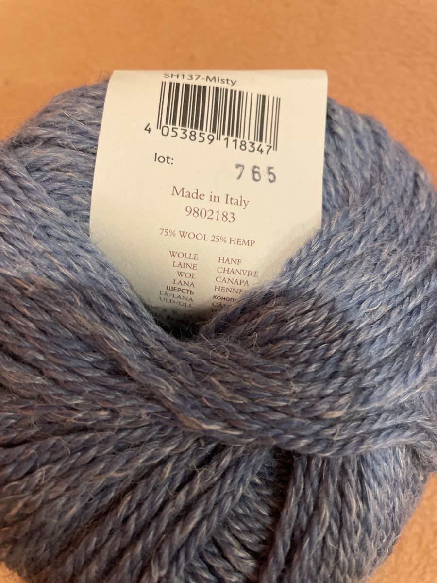 Rowan Hemp Tweed Garn, Misty, 10 Knäuel, NEU, Strickgarn (Gebraucht) in ...