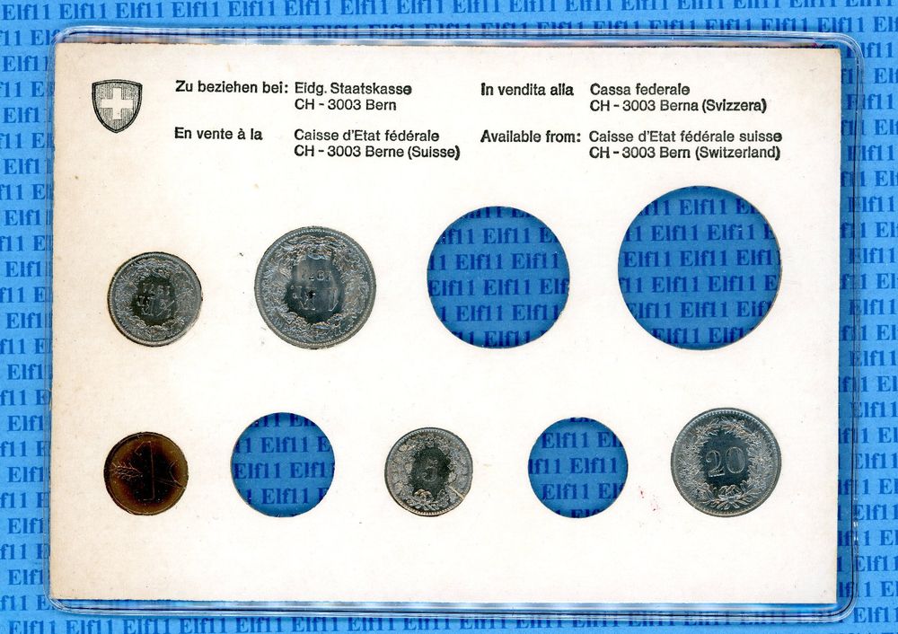 CHF-Münzsatz 1971 stgl Jahrgangssatz (Neu und originalverpackt) in Widnau für CHF 35 – mit ...