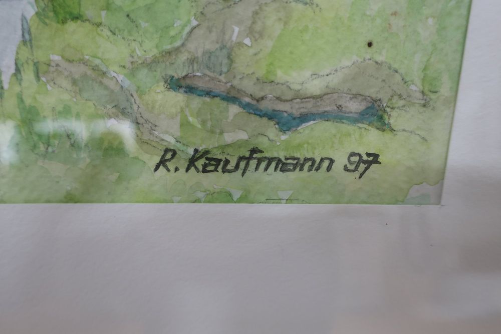 Aquarell Ruedi Kaufmann Hengstboden Elm | Kaufen auf Ricardo