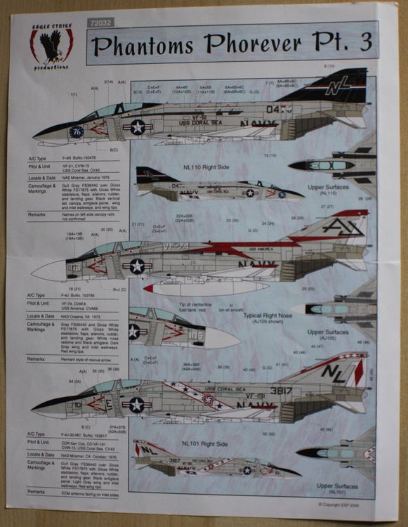 Decals 1/72 - Phantoms Phorever Pt. 3 von Eagle Strike | Kaufen auf Ricardo