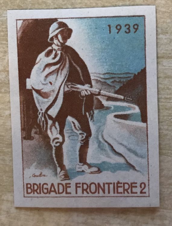 SOLDATEN-BRIEFMARKE 1939 BRIGADE FRONTIÈRE 2 (Gebraucht) in ...