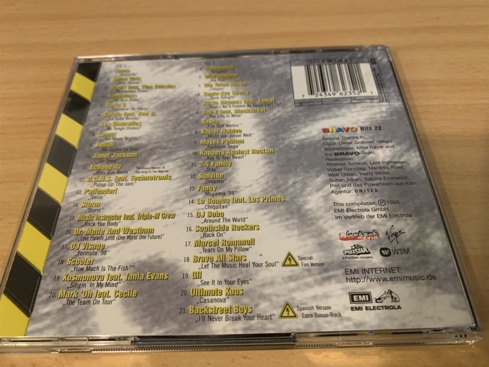 Various – Bravo Hits 22 - 2 CD (Gebraucht) in Rikon im Tösstal für CHF 9.5 – mit Lieferung auf ...