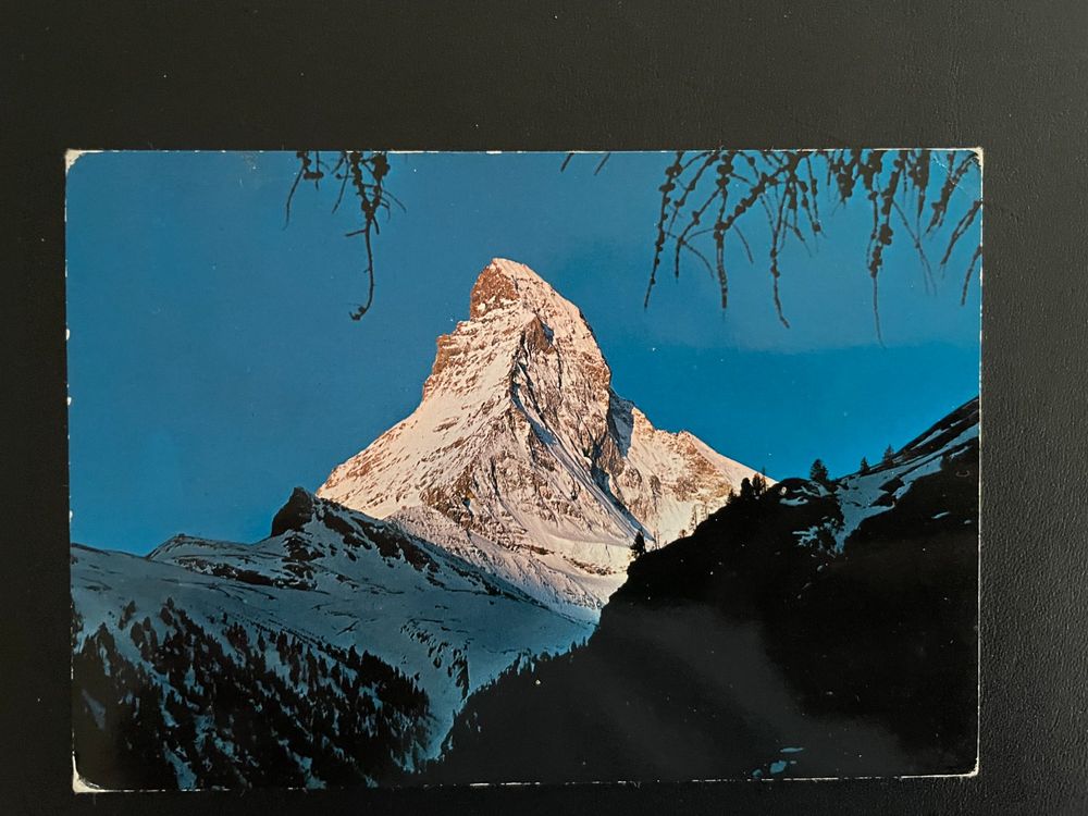 AK VS Zermatt, Sonnenaufgang mit Matterhorn (Gebraucht) in Thal für CHF 1 – mit Lieferung auf ...