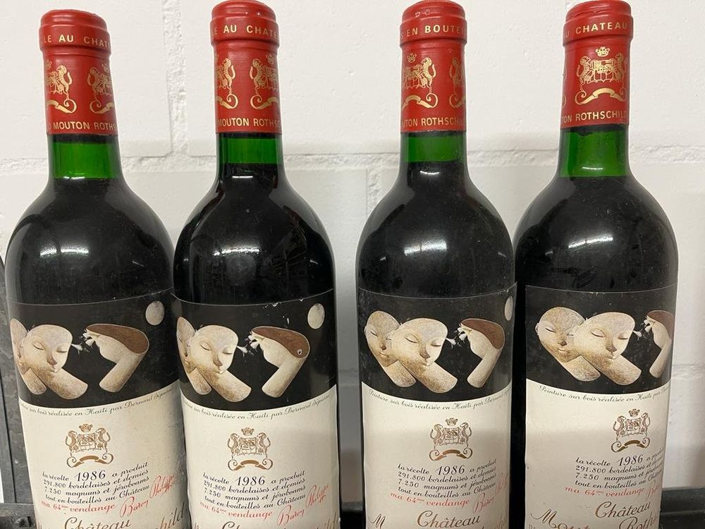 Chateau Mouton Rothschild 1986, 4 Flaschen | Kaufen auf Ricardo