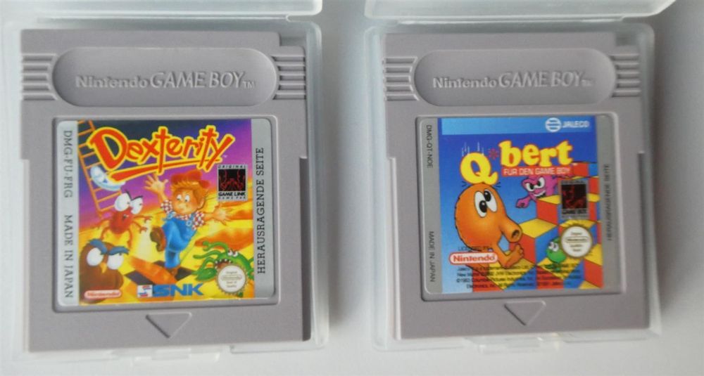 2 Game Boy Spiele Dexterity Q*Bert | Kaufen auf Ricardo