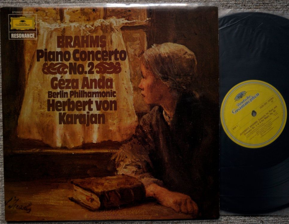 Brahms Piano Concerto No. 2 Géza Anda Karajan - LP GEWASCHEN (Gebraucht) in Unterseen für CHF 6. ...