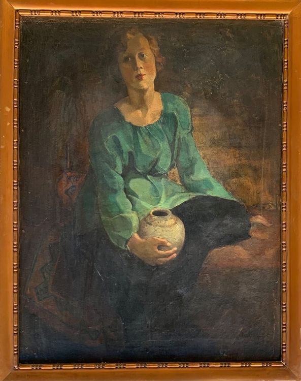 Antikes Gemälde von einer Dame unleserlich Signiert (Gebraucht) in Root für CHF 110 – mit ...