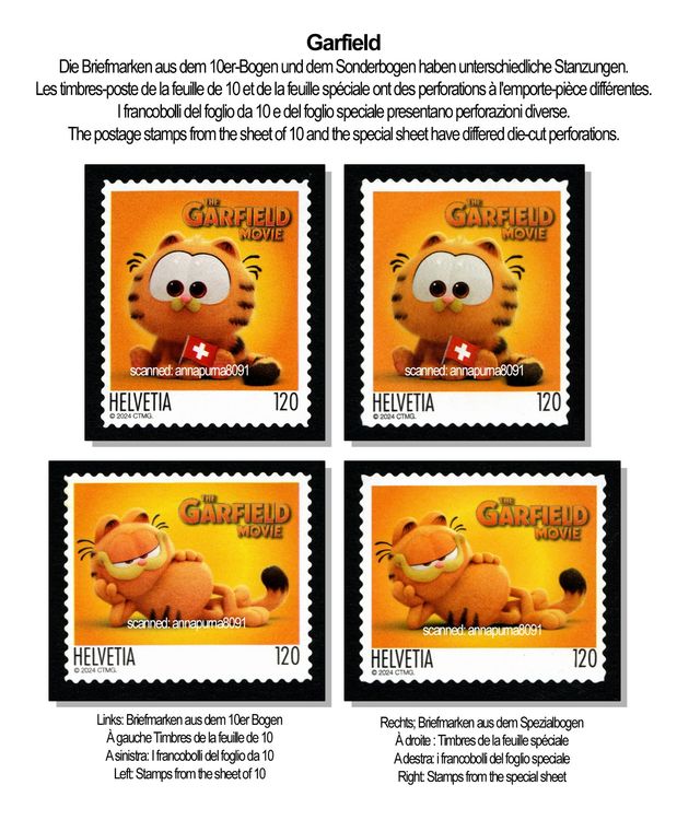 Schweiz 2024 Garfield ** (Neu (gemäss Beschreibung)) in Pfäffikon SZ für CHF 25 – mit Lieferung ...