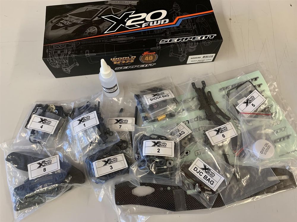Serpent Medius X20 FWD carbon 1/10 EP (Neu und originalverpackt) in ...