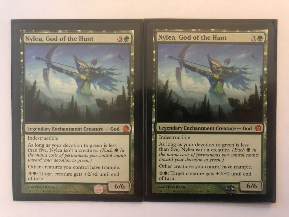 Magic the Gathering - 2x Nylea God of the Hunt (Gebraucht) in Basel für ...