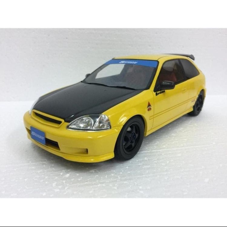 Honda Civic Type R Ek9 1997 2000 Gelb Carbon 1 18 Kaufen Auf Ricardo