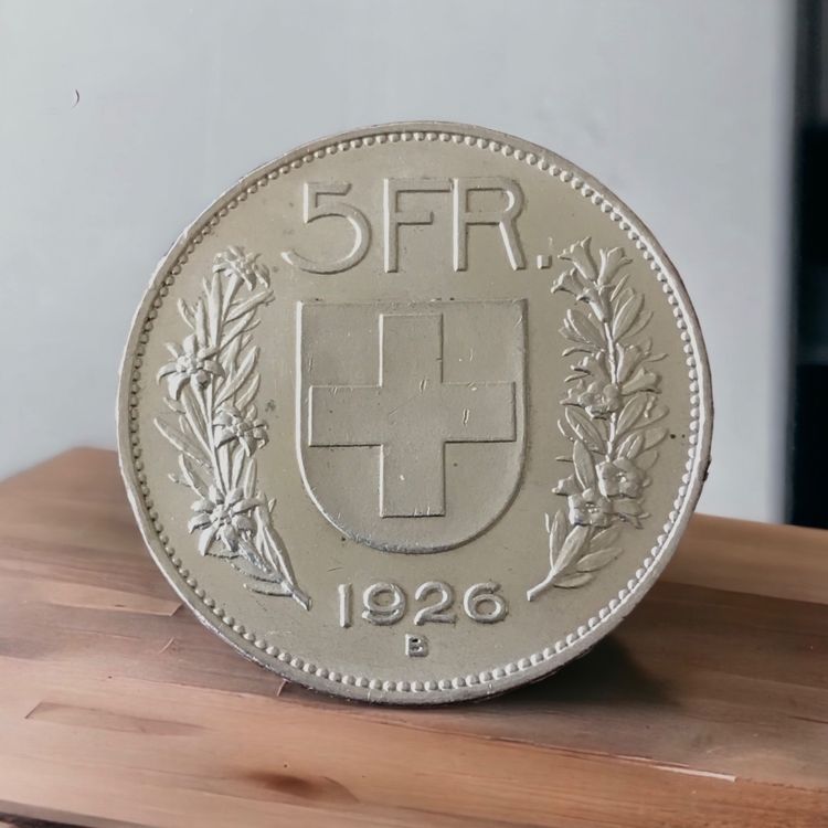 Schweiz 5 Franken Silber Jahrgang 1926 B (Gebraucht) in Winterthur für CHF 153 – mit Lieferung ...