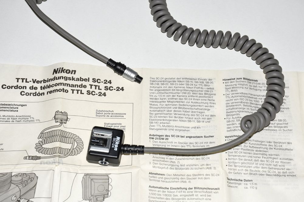 Nikon SC - 24 TTL Verbindungskabel (Neu (gemäss Beschreibung)) in ...