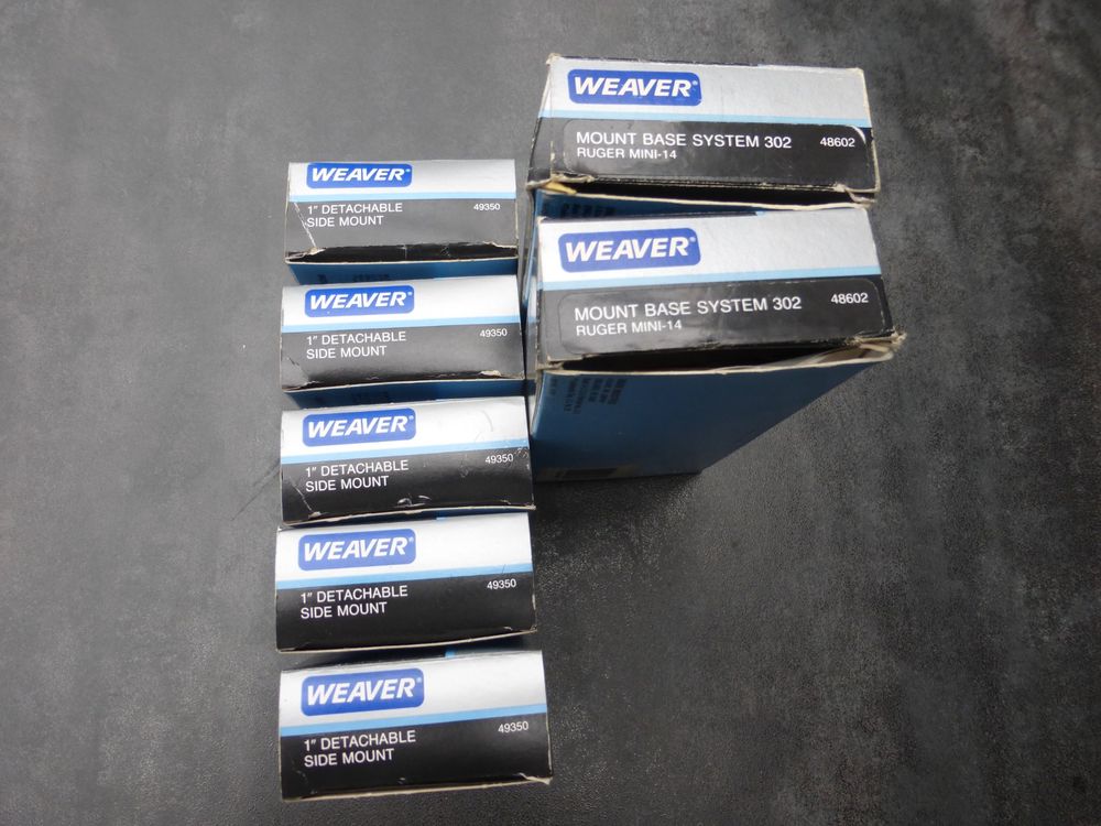 7 originale WEAVER Montagen aus Liquidation (Neu und originalverpackt ...