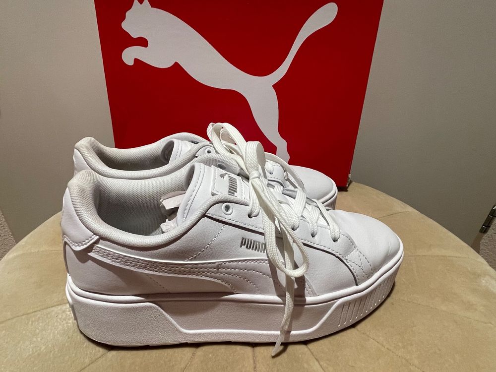 PUMA SCHUHE WEISS GR.38 MIT BOX MEGA | Kaufen auf Ricardo