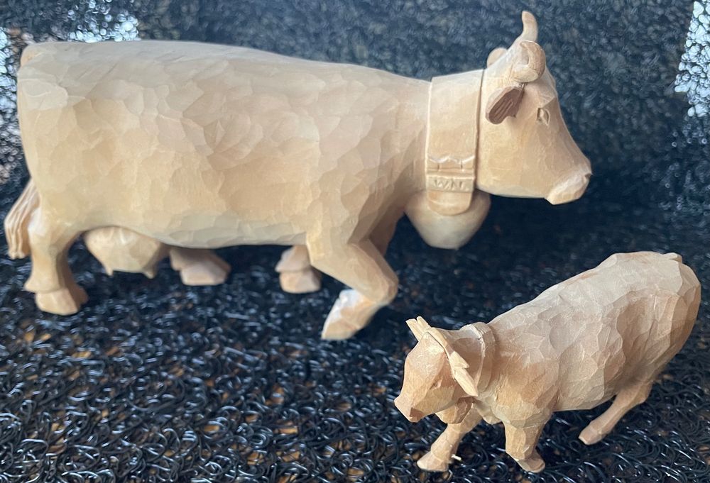 Handgeschnitze Kuh, schweizer Handwerk | Kaufen auf Ricardo