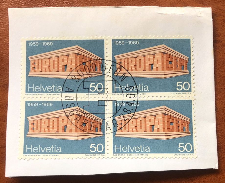 4 er Block Nr.467 mit Papier Stempel Bern | Kaufen auf Ricardo