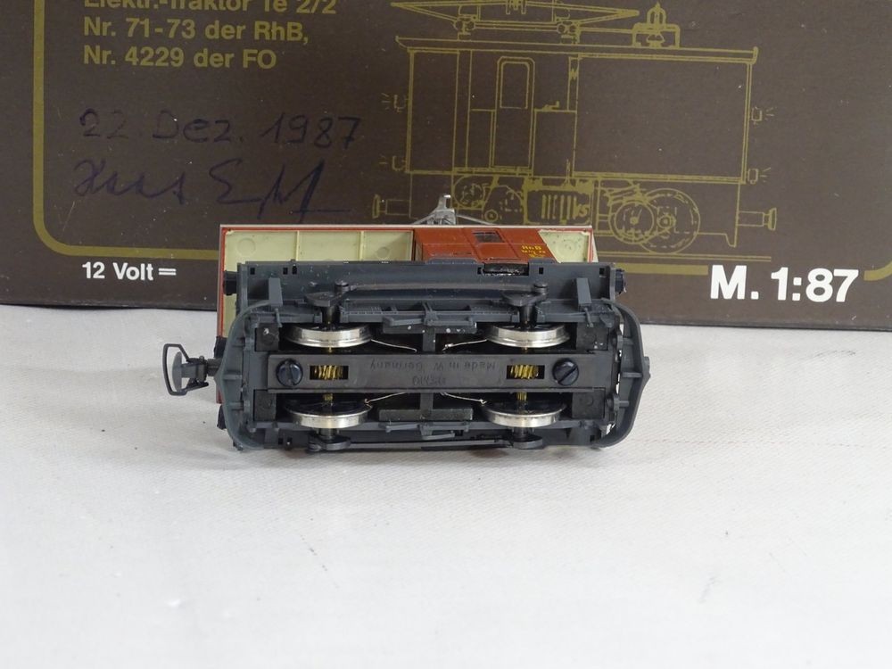 Bemo 1270 Te2/2 Traktor RhB, Te73, Analog, H0m, OVP | Kaufen auf Ricardo