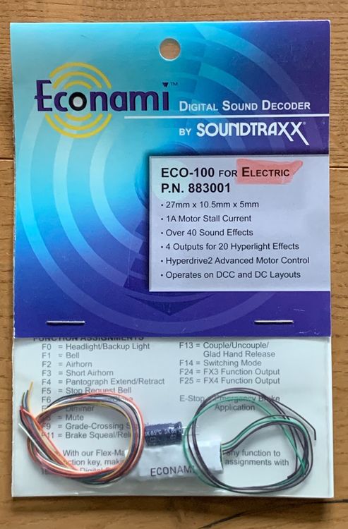 Tsunami DCC Sound Decoder 883001 Electric HO - E-Loks (Neu und ...