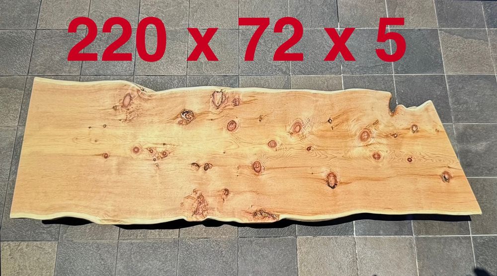 *NUR noch kurz so* ARVE Zirbe 220x72x5 massiv Klotzbrett (Neu (gemäss ...
