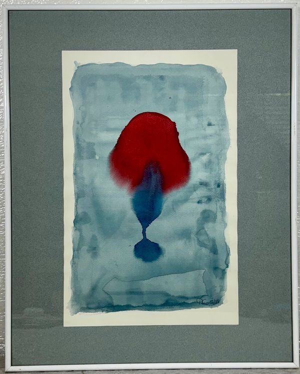 Interessante Abstrakte Aquarell Monogrammiert | Kaufen auf Ricardo