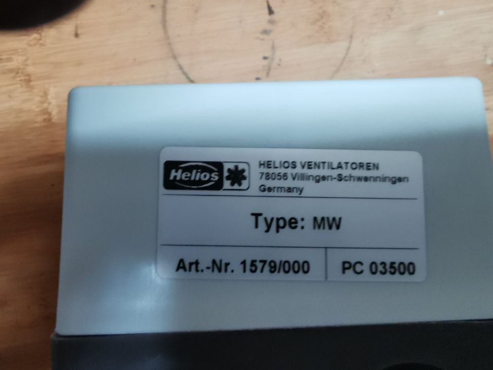 Lüftermotorschutzschalter Helios | Kaufen auf Ricardo