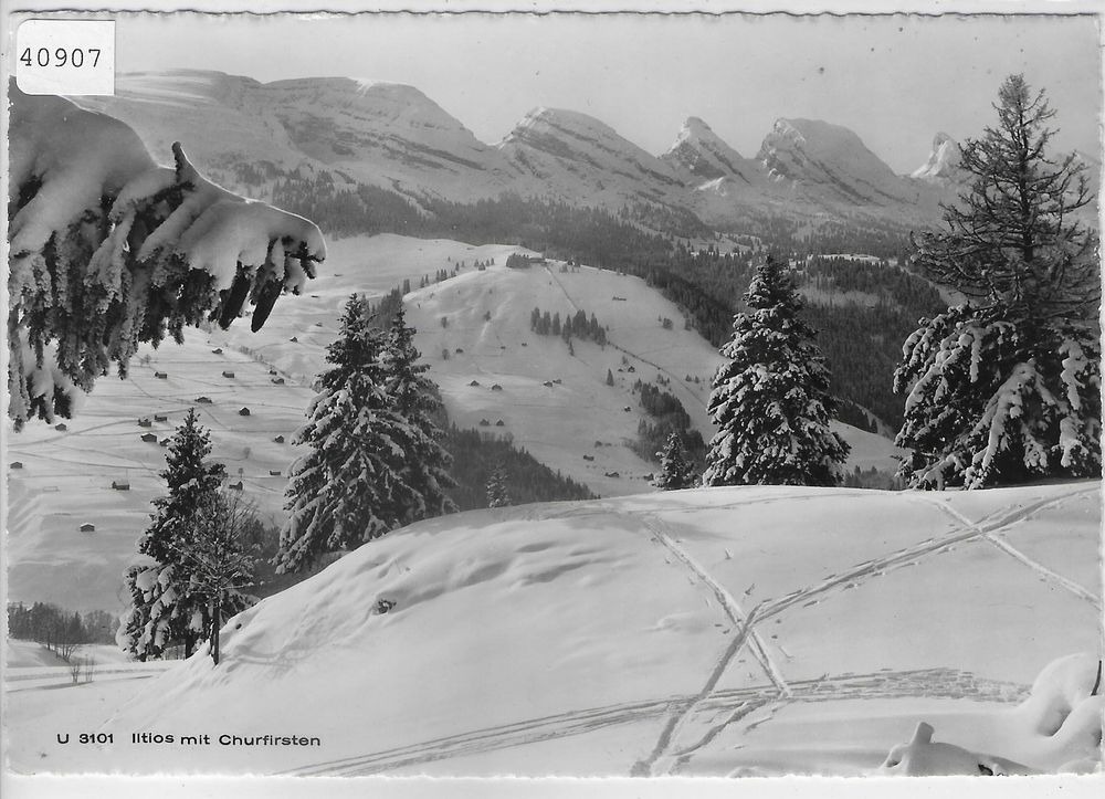 Iltios mit Churfirsten im Winter | Kaufen auf Ricardo