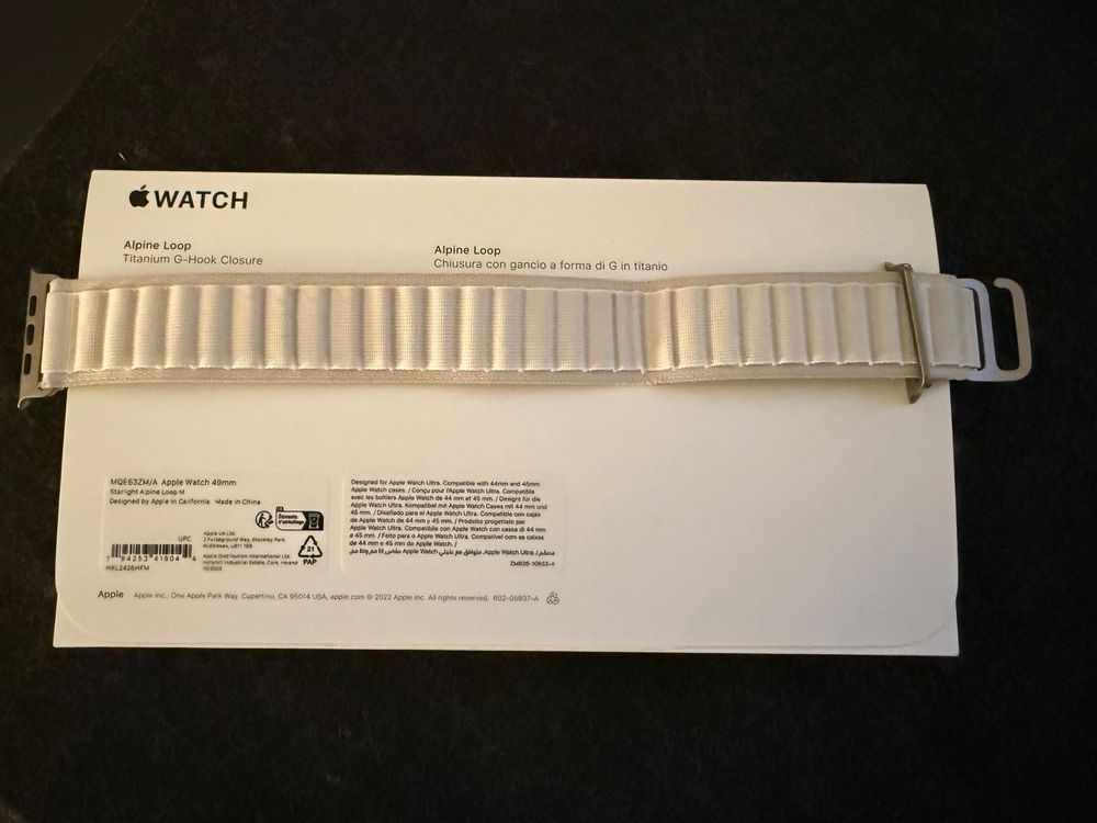 Apple Watch Starlight Alpine Loop M (Gebraucht) in Camorino für CHF 32 ...