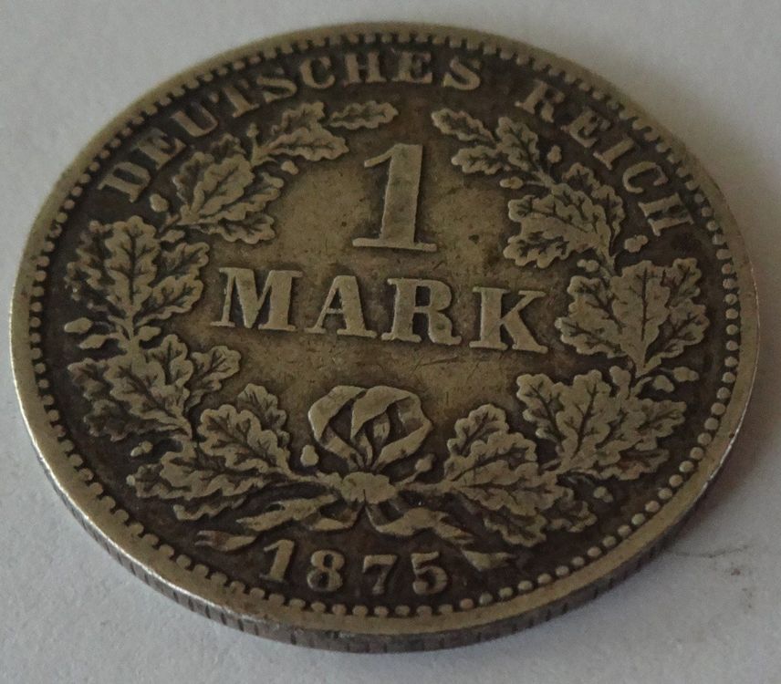 1 MARK-DEUTSCHES REICH-1875-SILBER | Kaufen auf Ricardo