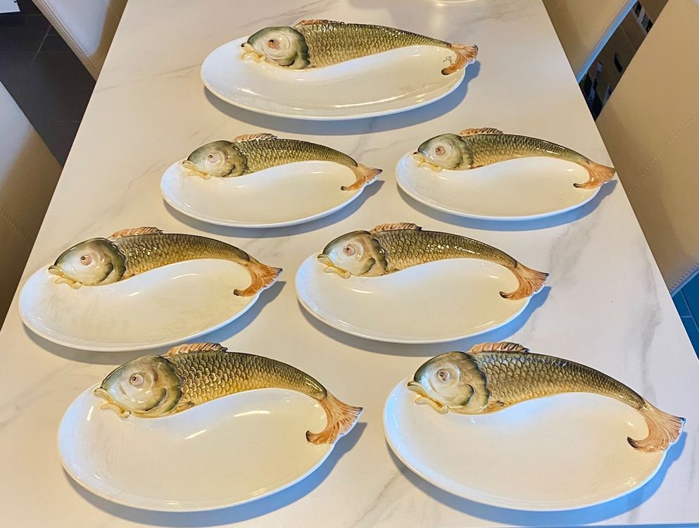 Original R.B. Vintage Fisch Teller Set 9 Stück (Gebraucht) in Zürich ...