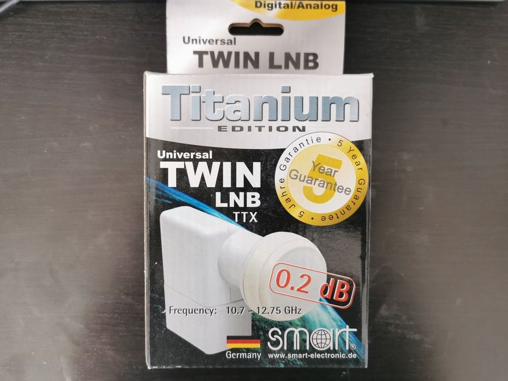 Smart Titanium Edition Twin Universal 0.2 dB LNB TTX (Neu und ...