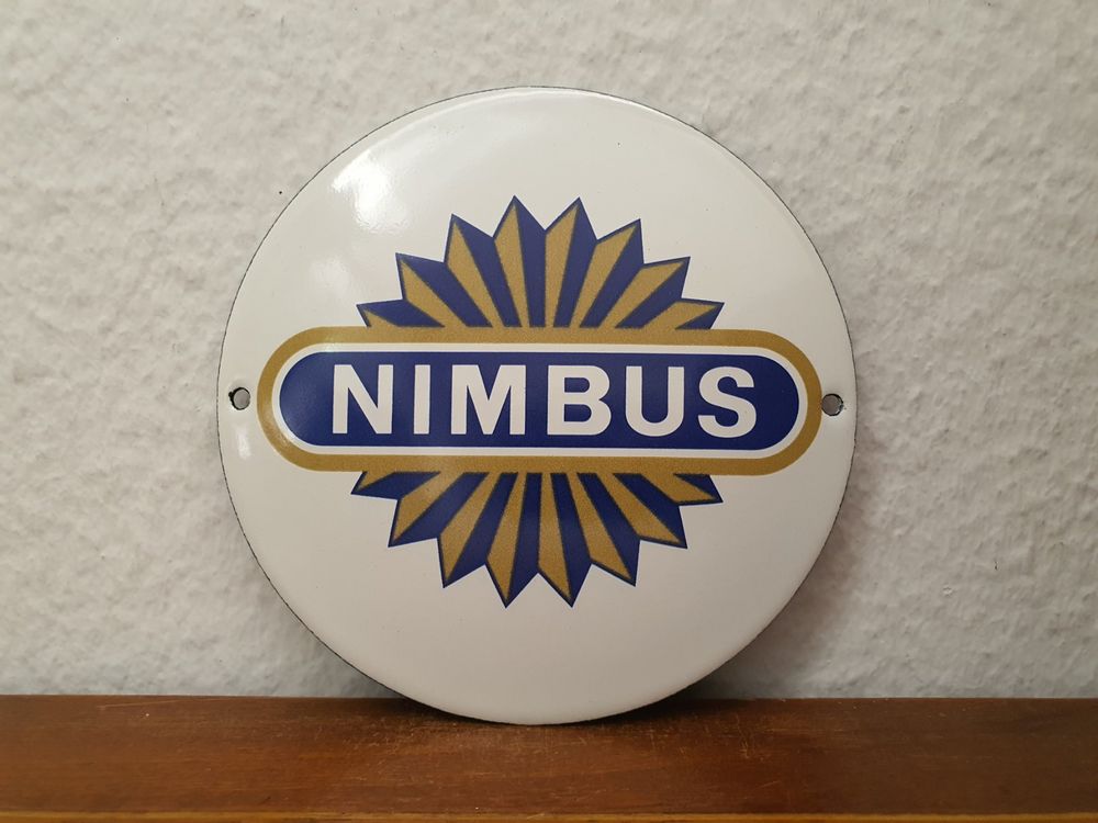 Emailschild Nimbus Motorrad Logo Emaille Schild Reklame Deko (Neu ...