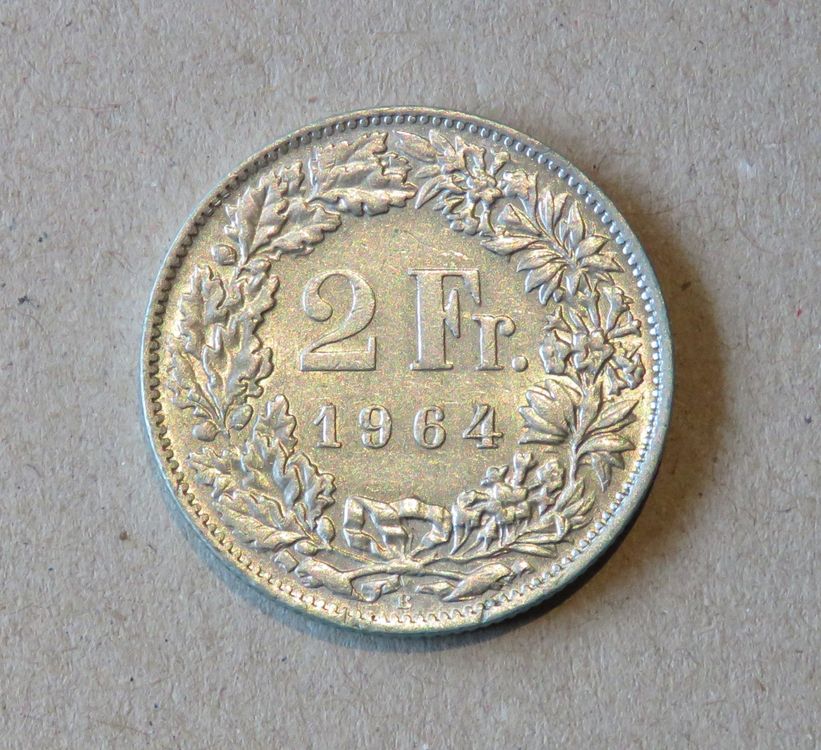 2 Fr. 1964 Silber unz - stgl | Kaufen auf Ricardo