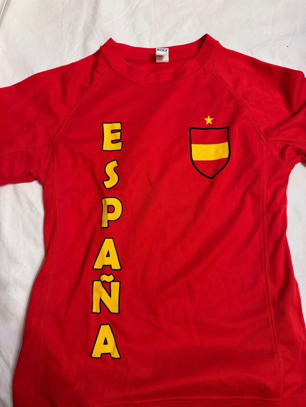 Fussballtrikot Spanien, rot, Grösse 140, 100% Polyester (D'occasion) à ...