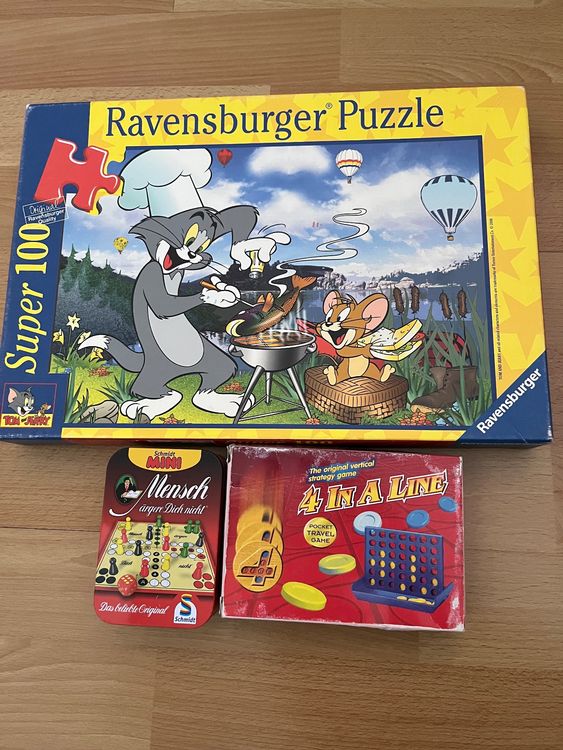 Ravensburger Puzzle Tom&Jerry+2 Spiele, komplett, Herbst! (Gebraucht ...