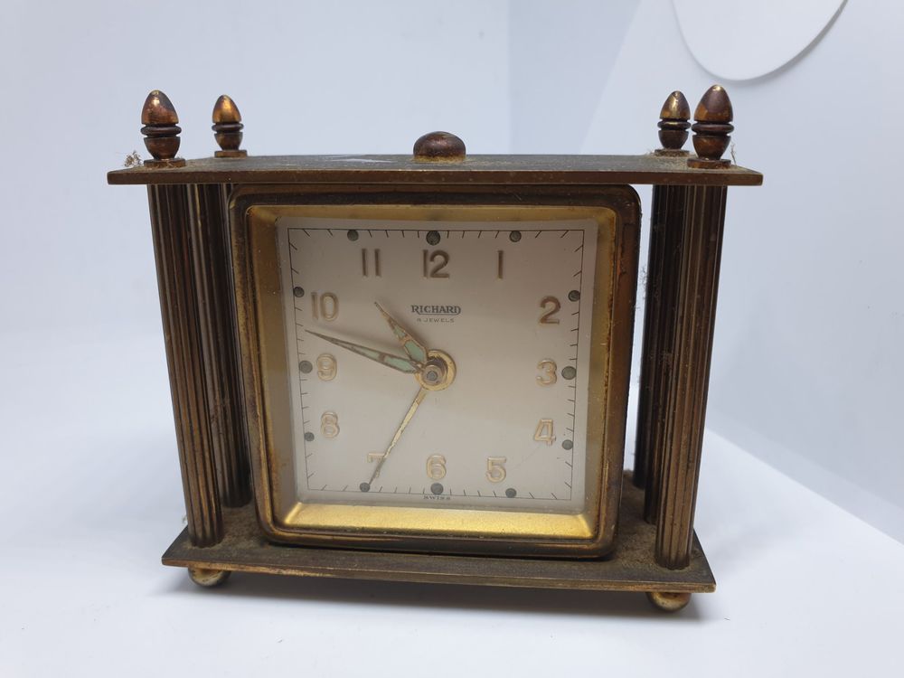 Richard Tischuhr mit Wecker - funktioniert - extrem selten. | Kaufen ...
