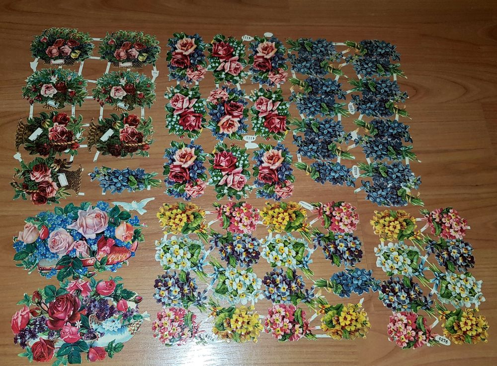 Sammlung antike Oblaten Glanzbilder Poesie Germany (Gebraucht) in Menznau für CHF 8 – mit ...