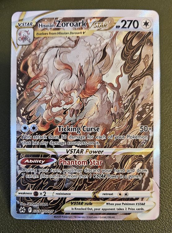 Hisuian Zoroark Vstar gg56 Pokemon Card crown zenith EN (Neu (gemäss Beschreibung)) in Bern für ...