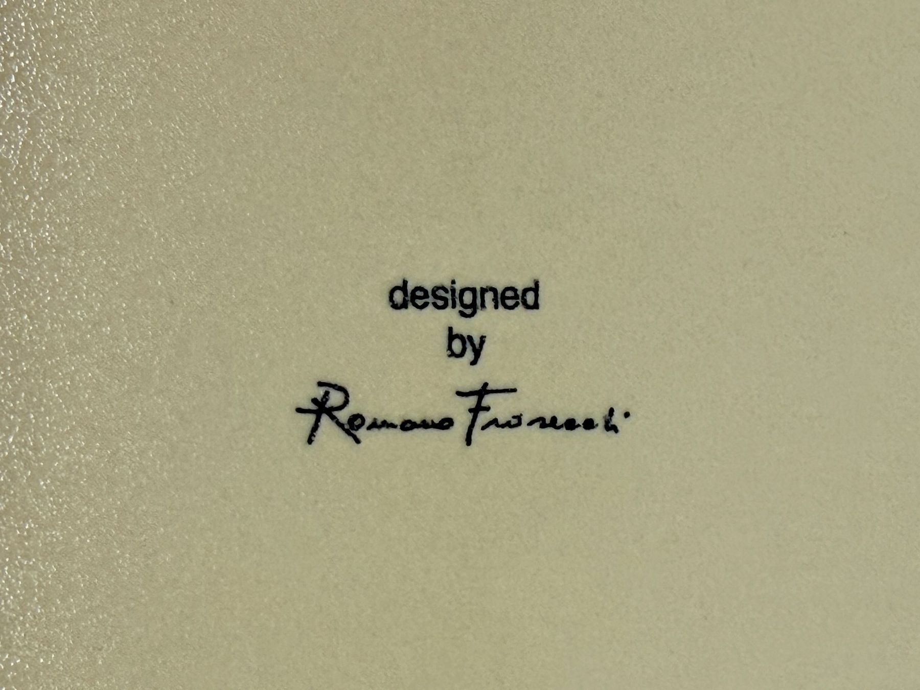Plateaux demi lune Romano FROSECCHI céramique émaillée 1970s (D ...