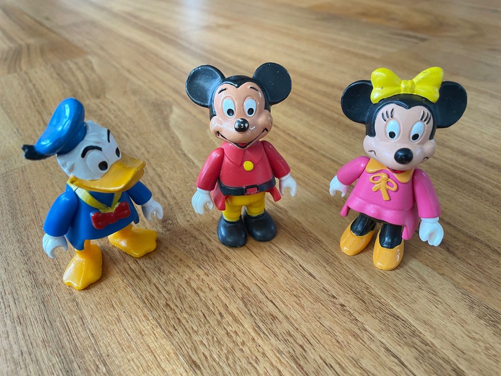 3x Vintage Disney Donald Mickey Minnie wie Playmobil 80er (Gebraucht) in Gossau SG für CHF 27 ...