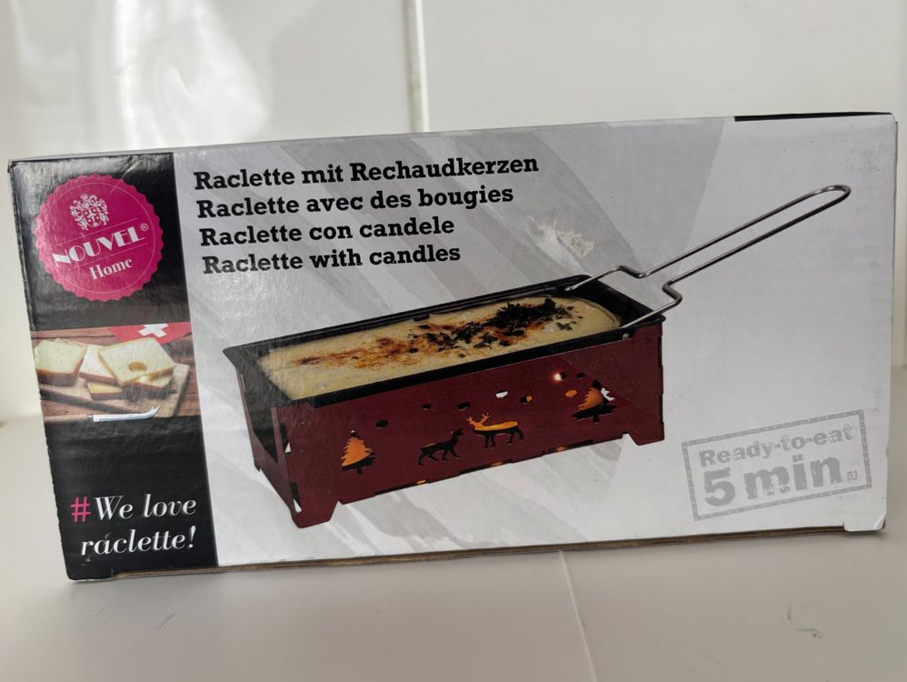 Raclette Ofen mit Kerzen, ideal für Winterabende(4Stk.) (N) (Neu und ...