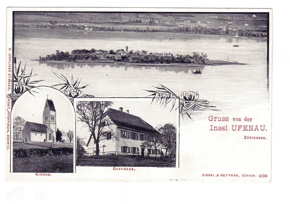 AK Gruss von der Insel UFENAU (Gebraucht) in Büetigen für CHF 4 – mit ...
