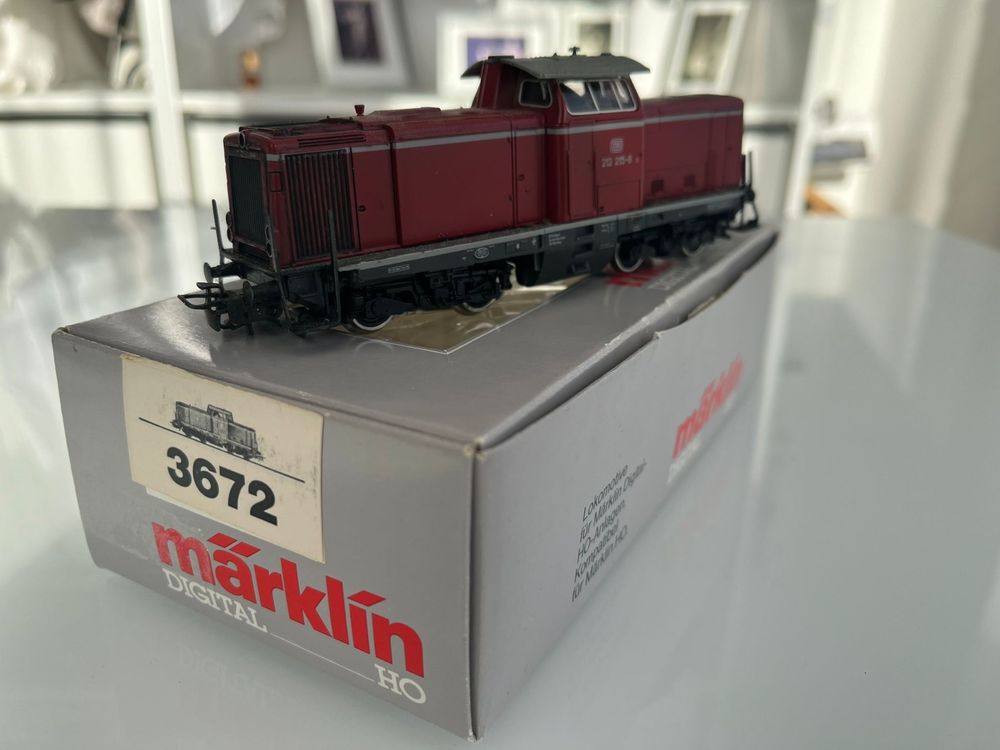 Märklin H0 3672 Diesellok BR212 -DIGITAL- Licht, AC, TOP in (Gebraucht ...