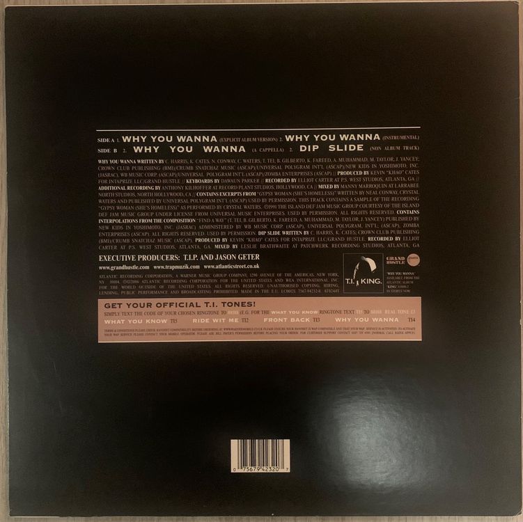 T.I. - Why You Wanna Maxi Lp 2006 UK (Gebraucht) in Mühlethal für CHF 3.5 – mit Lieferung auf ...