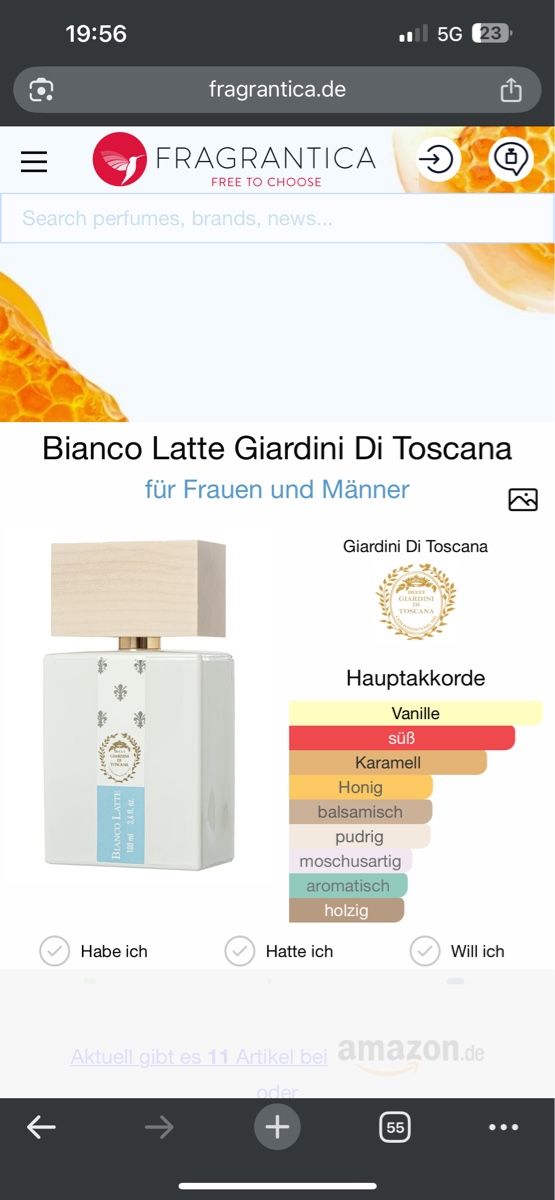 Bianco Latte Giardini Di Toscana ,2 ml! (Gebraucht) in Sursee für CHF 5 ...