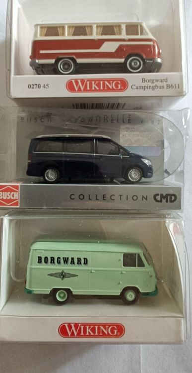 Lot (3 Stk.) Mini Modelle von Wiking & Busch Modellautos (Neu (gemäss ...