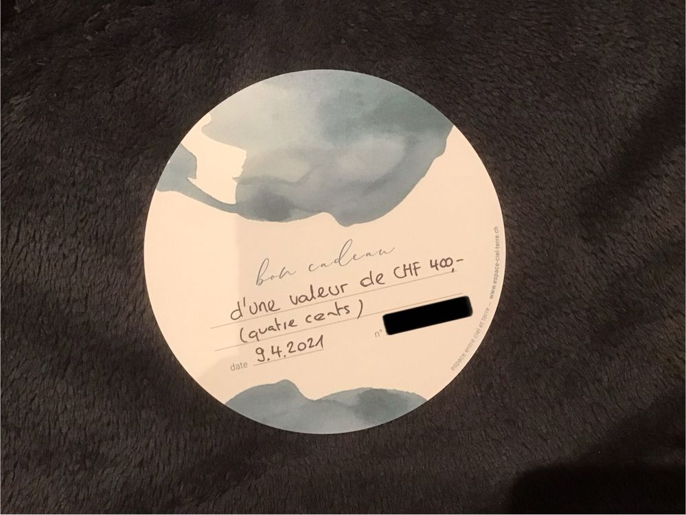 Bon séjour, Entre Ciel et Terre, 2857 Montavon. Valeur 400.- (Neuf avec ...